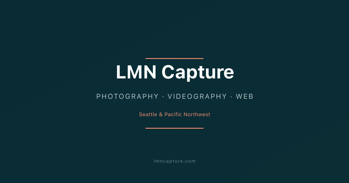 Seattle Photography, Videography & Website Design for Small Businesses ...